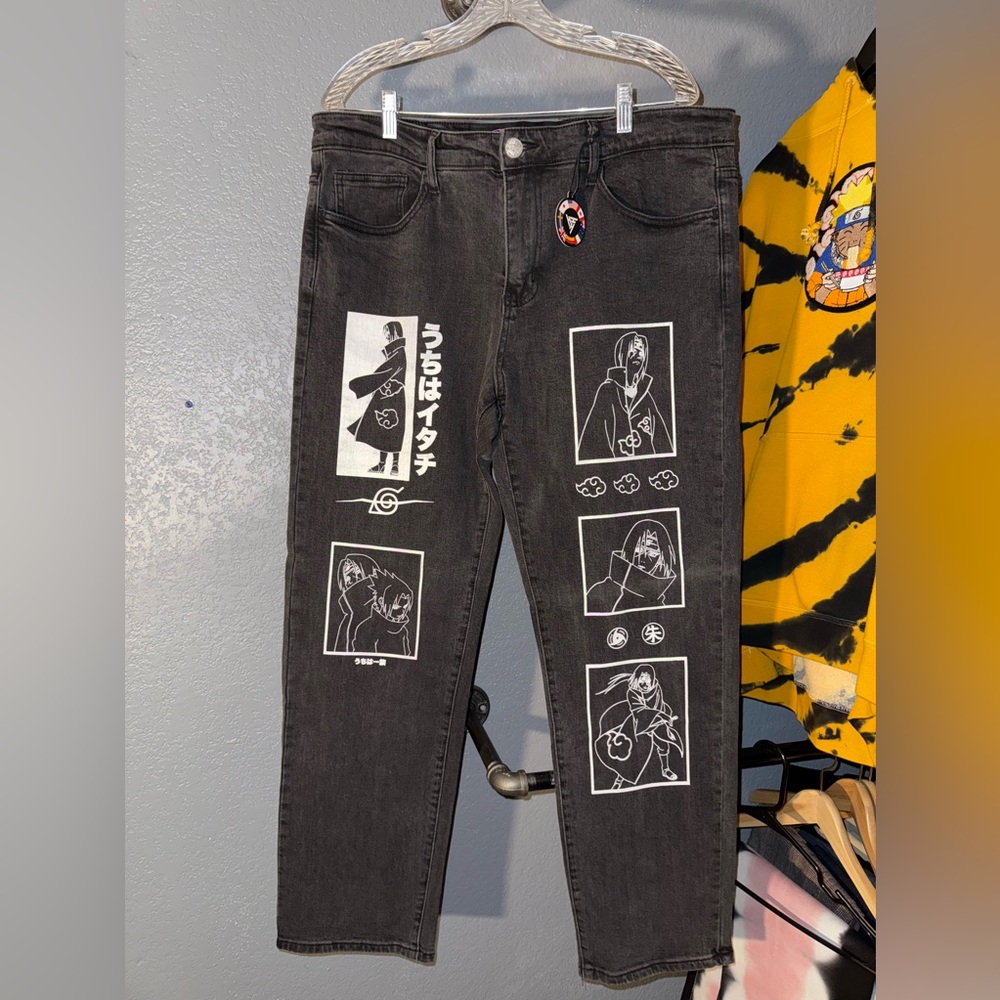 Hypland X Naruto Black Jeans - Gem